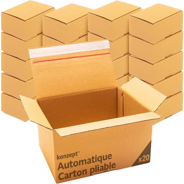 Konzept 11 - Boîte d'expédition 30x20x15 cm Lot de 20 pièces. Cartons ...