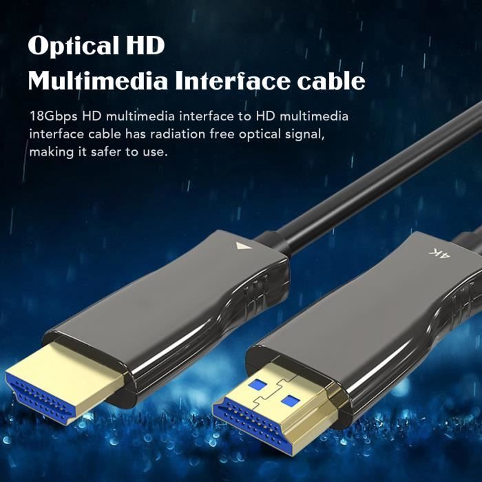 SURENHAP Câble d'interface multimédia HD 4K 18Gbps - Câble 10m / 32.8ft ...