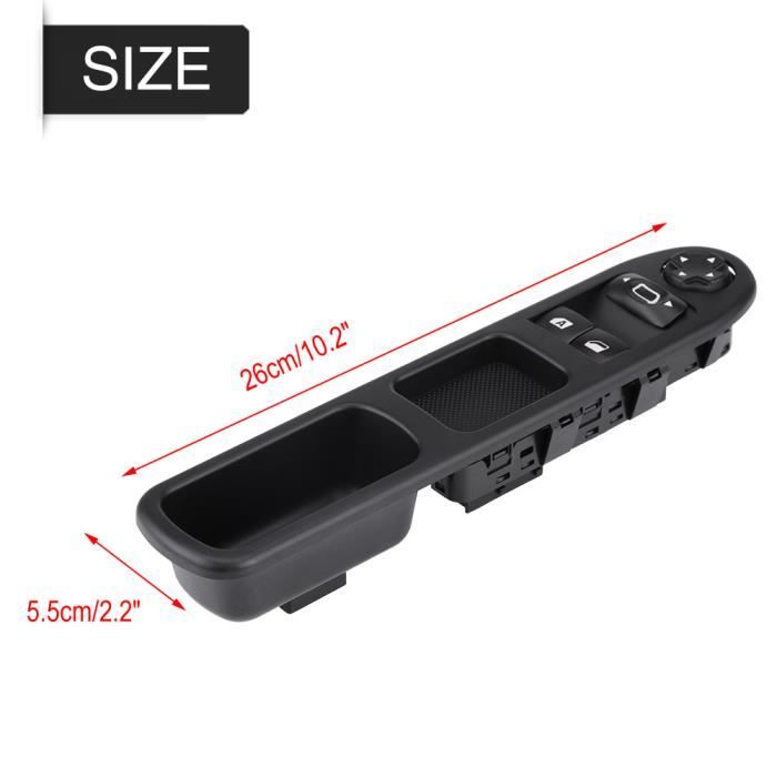 Interrupteur de lève-vitre électrique pour Citroën C3 Picasso Peugeot ...