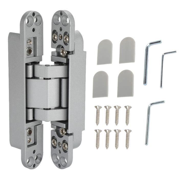 TMISHION Charnières invisibles Charnières de porte 3D réglable ...