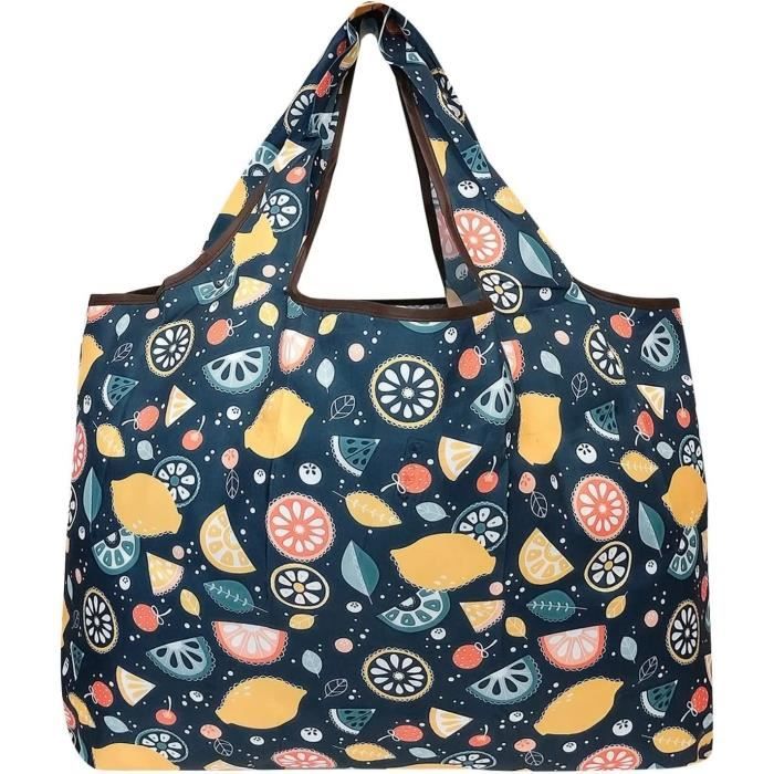 Sac De Courses Pliable,1 Pcs Sac À Provisions Réutilisable Sac Courses ...