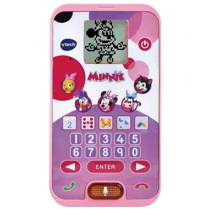 Jouet interactif - VTECH - Téléphone éducatif de Minnie - Activités ...