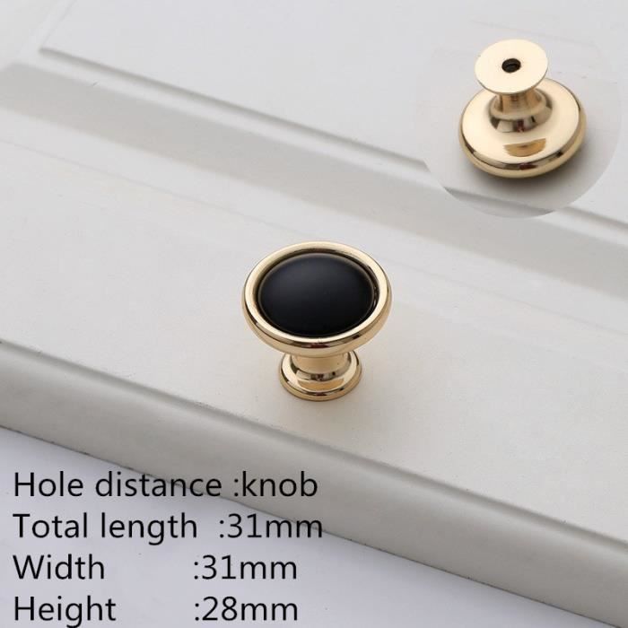 POIGNEE DE MEUBLE - BOUTON DE MEUBLE,Black Gold--KK & FING poignée de ...
