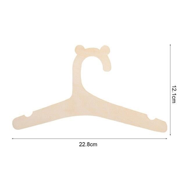CINTRE,wood-30pcs--Petit cintre en bois pour enfants, 20-30-50 pièces ...