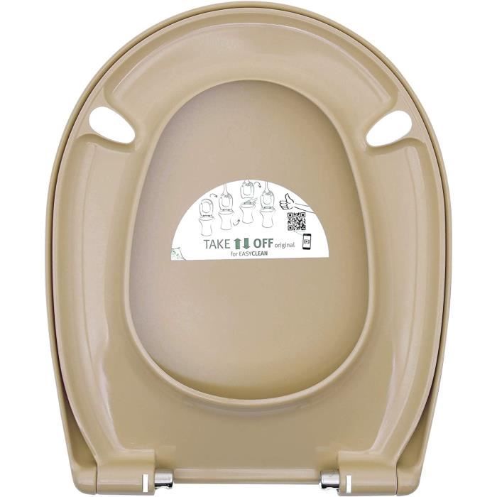 C100 Abattant WC avec frein de chute ovale universel avec 3 types de ...