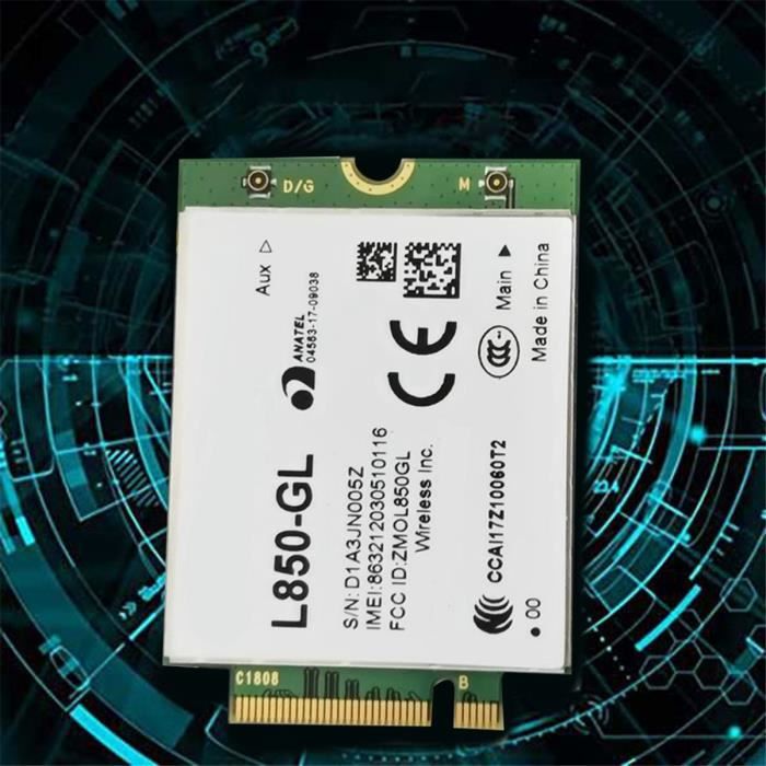 Module WWAN L850- 4G LTE Cat9 M.2 LTE et Carte WCDMA pour Routeur ...