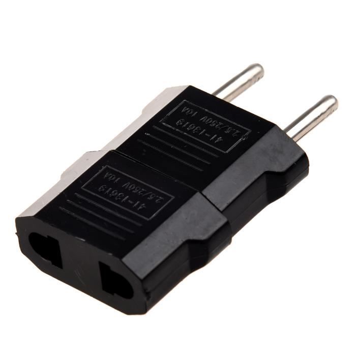 Lot de 2 Adaptateurs secteur prise electrique US Chine vers Europe France