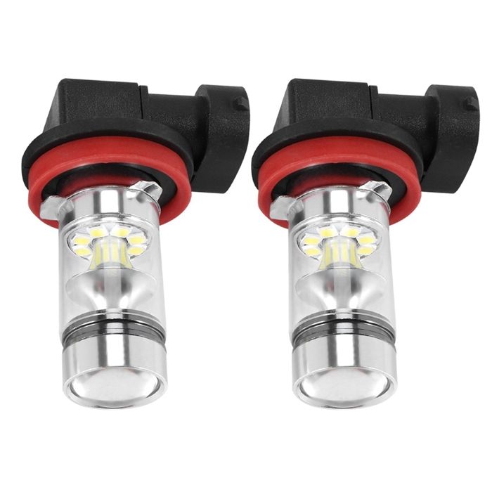 2X H8 H11 H16 6000K Blanc 100W Haute Puissance LED Ampoule de Conduite ...