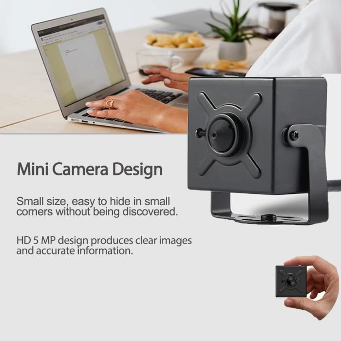 5Mp Poe Ip Caméra Mini, 3,7Mm Objectif Petite Sécurité Intérieure ...