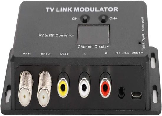 Modulateur UHF, Modulateur TM70 UHF TV Link Convertisseur AV vers RF ...