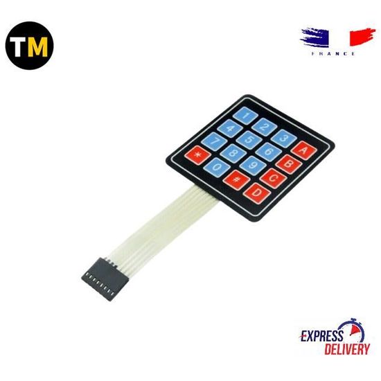 Clavier matriciel tactile de 16 touches & 4x4 Matrix 16 Tasten ...