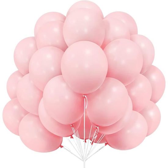 Ballons Roses, 30 Pcs Ballons Rose Pastel En Latex 12 Pouces 30,5 Cm ...