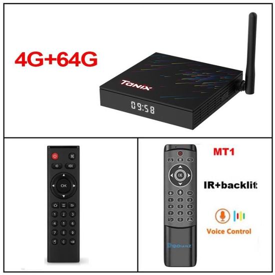 4g64gg Add Mt1 Boîtier Smart TV TX68 Allwinner H618 Android goBoîte de ...