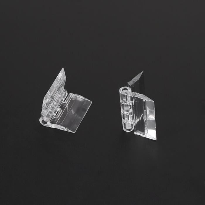 Charnières pliantes en plastique Transparent, 10 pièces, outils de ...