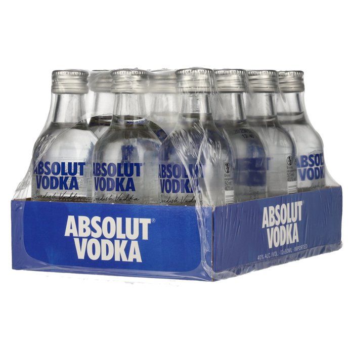 Absolut Vodka 40% Vol. 12x0,05l - La cave Cdiscount