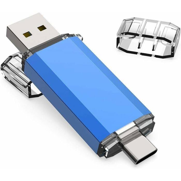 Clé USB Type C 64 Go USB 3.0 Cle USB 64GB 2 en 1 Clef Memory Stick OTG ...