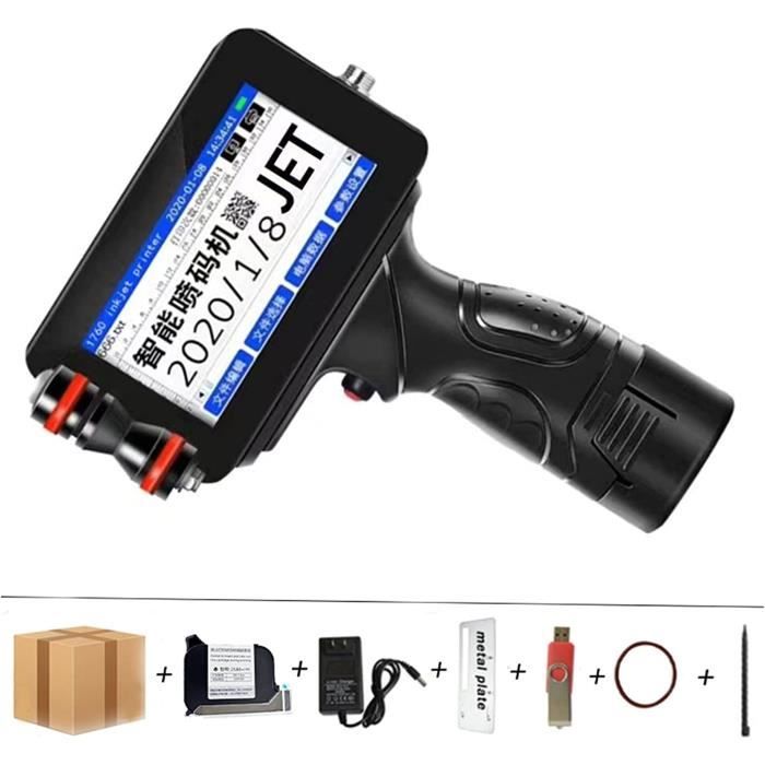 5 langues 12.7mm image image QR Code numéro de série masque Portable ...