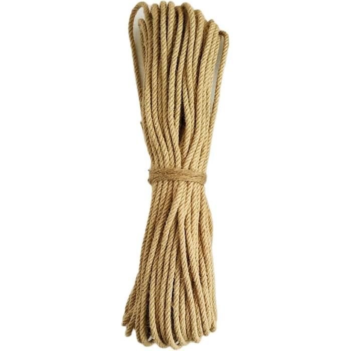 Corde De Jute Solide Épaisseur Corde En Jute Naturelle Robuste Corde De ...