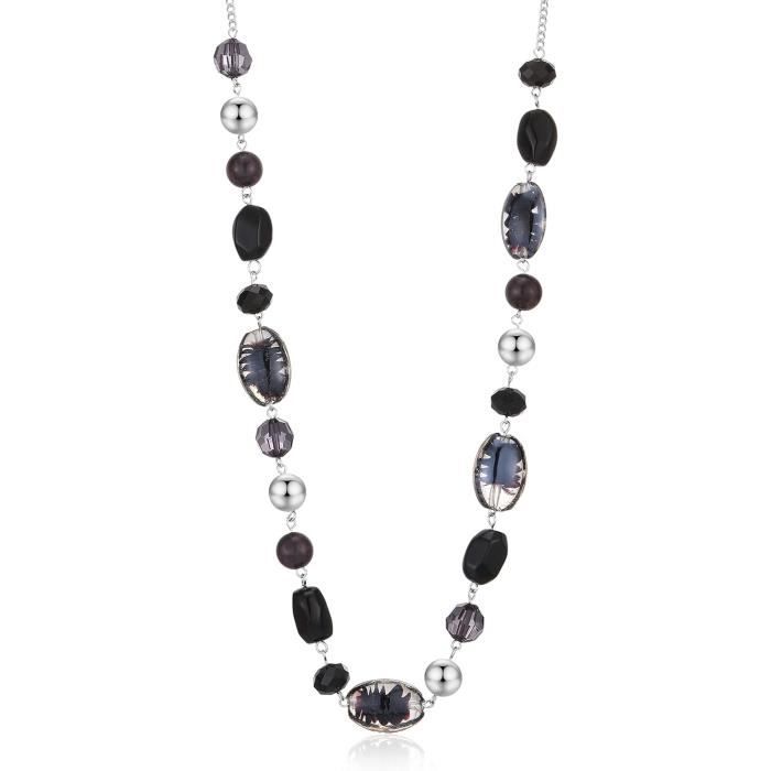 Long Collier De Perles En Pierre Pour Femmes Collier De Chaîne En ...