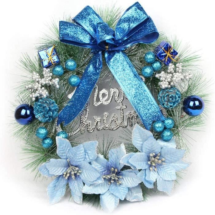 Luckiner Couronnes de Noël artificielles Couronne de pin Aiguilles en ...