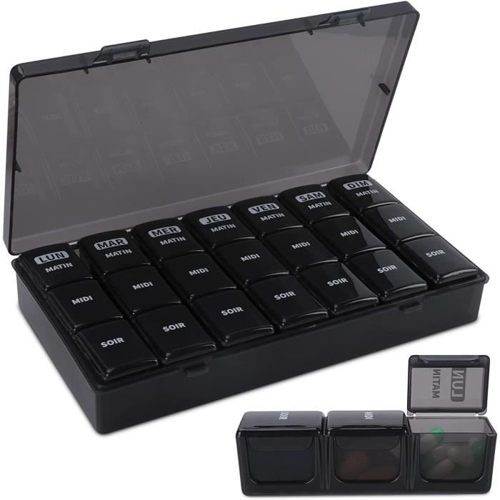 Pilulier Semainier Français 7 Jours 21 Compartiments 3 Fois ...