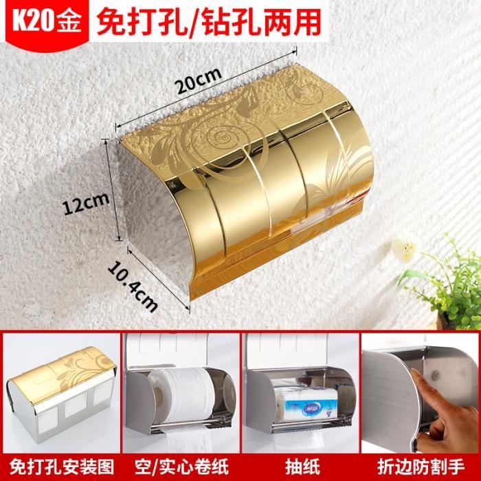 Roll-free paper roll holder Stainless steel roll paper tissue box ...