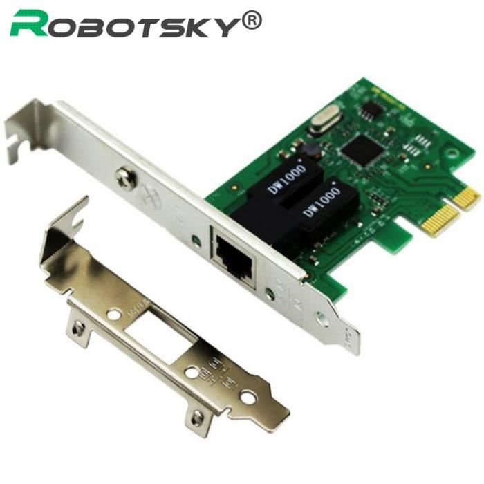 Cartes réseau,Carte réseau PCI-E Ethernet Gigabit 1000 mb-s, adaptateur ...