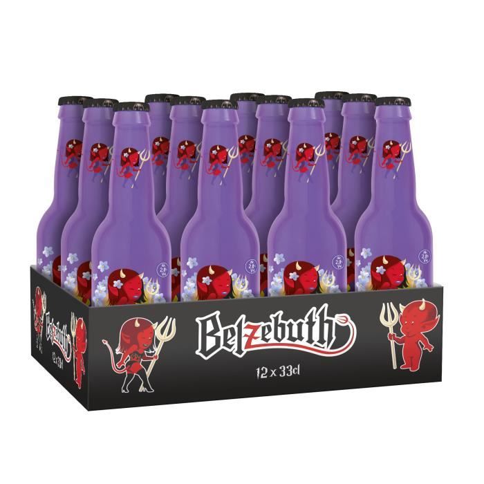 Bière Belzebuth Violette 2°8 - 12 bouteilles 33cl - La cave Cdiscount