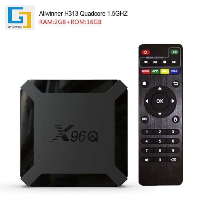 X96Q H313 Android 10 TV Box décodeur réseau 2GB+16GB - Cdiscount TV Son ...