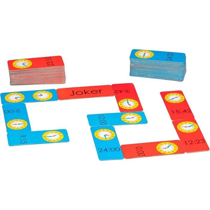 Time Domino Jeu Éducatif Pour Enfants Pour Apprendre À Lire L'Heure En ...