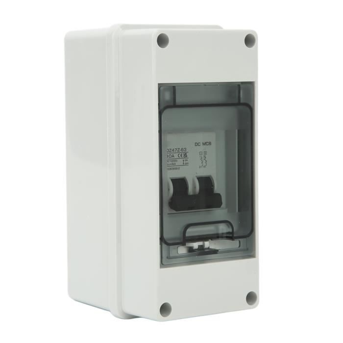 Cikonielf Disjoncteur solaire PV Disjoncteur miniature 2P IP65 interrupteur de déconnexion ...