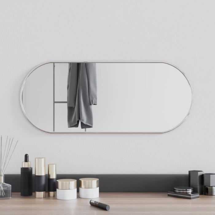 ETO- Miroir mural Argenté 60x25 cm Ovale -CIK7807121696180 - Cdiscount ...