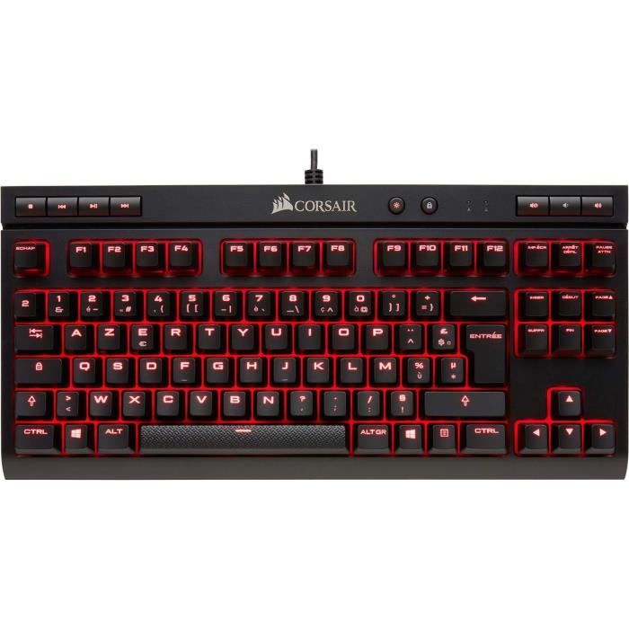 Corsair K63 Clavier Mécanique Gaming (Cherry MX Red, Rétro-Éclairage ...