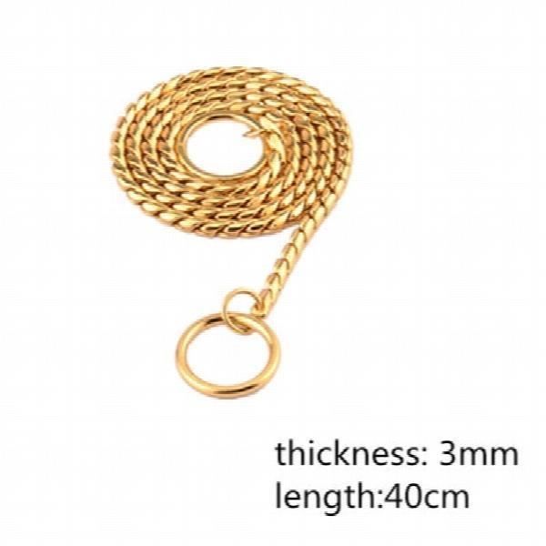 2 Colors Stainless Steel 2 Sizes Outdoor Home Snake Chain Adjustable ...