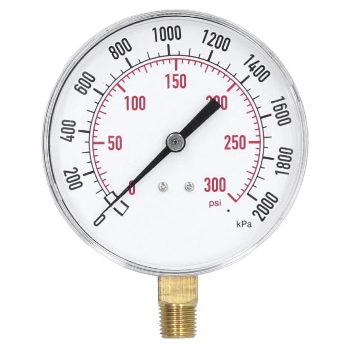 Dioche Compteur de pression Manomètre à Vide Double Échelle Mini Jauge ...