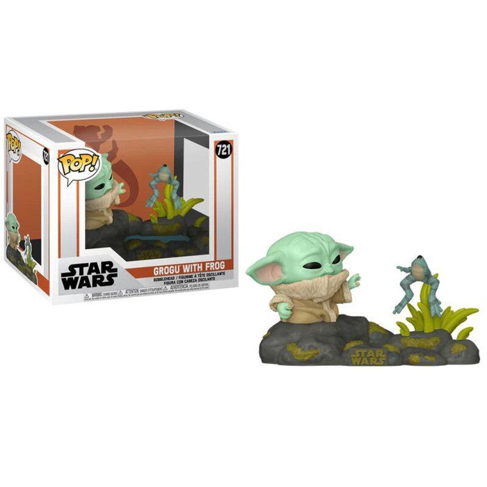 Figurine Funko Pop! Deluxe - Star Wars - The Mandalorian Din Grogu W ...