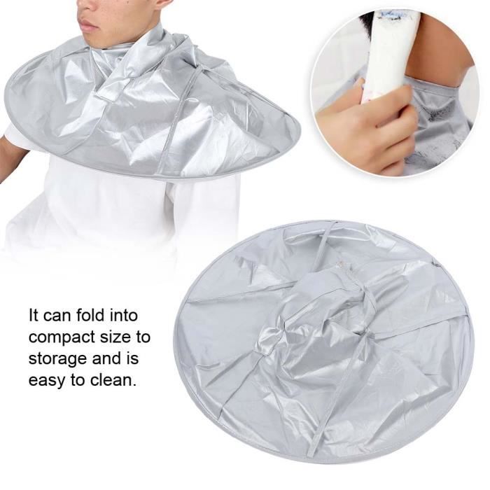 PIN Cape de coiffeur Cape de coupe de cheveux Cape attrape-cheveux imperméable pour la coiffure ...