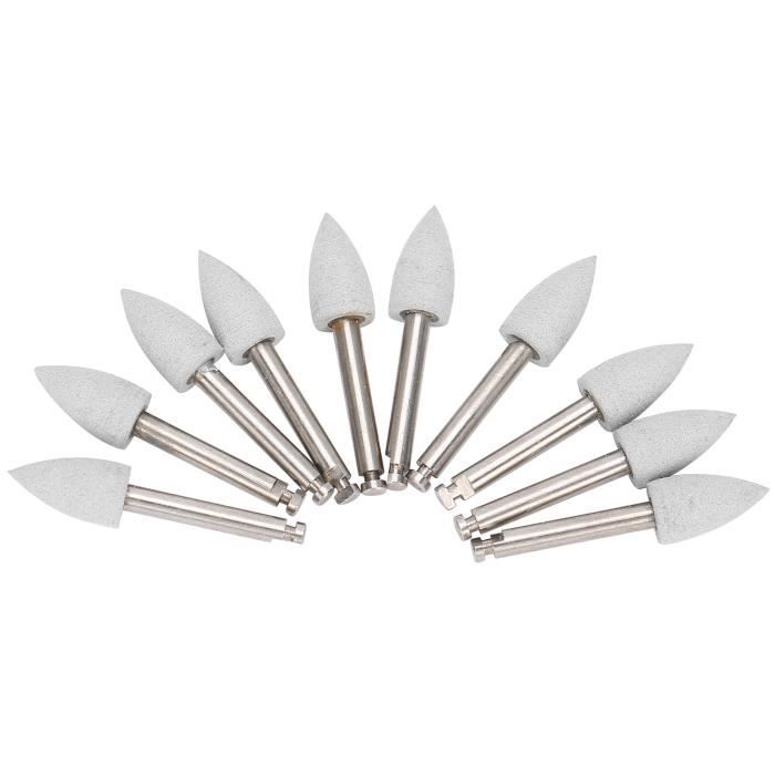 KIMISS Polisseuse dentaire 10 pièces fraises de polissage dentaire à ...