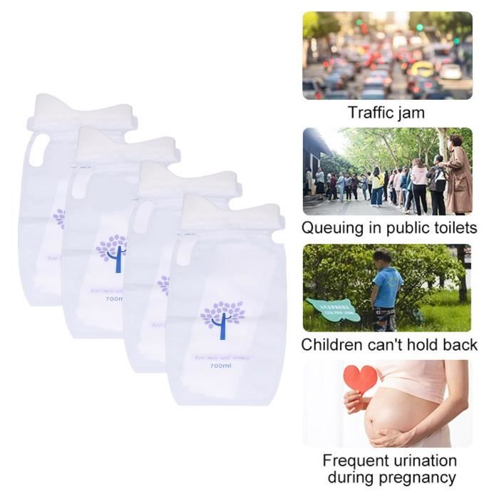 Sac d'urine jetable - MINIFINKER - 4pcs - Taille Unique - Adulte ...