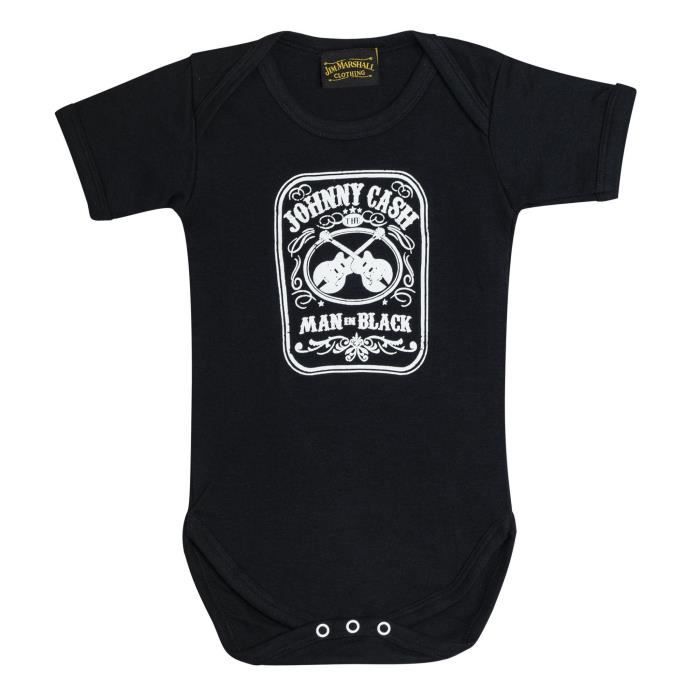 Johnny Cash - Body MAN IN BLAC Noir - Cdiscount Prêt-à-Porter