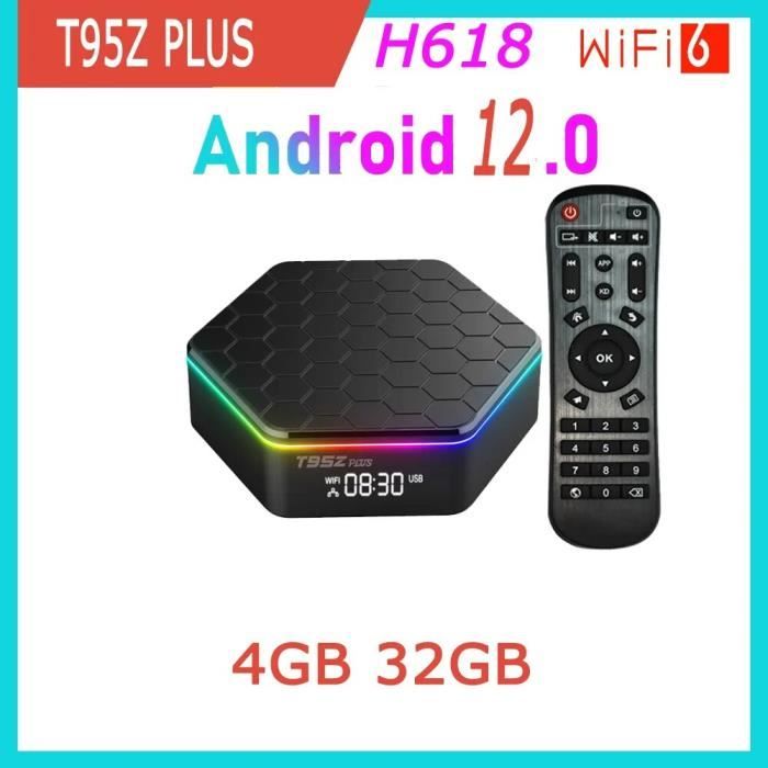 Box multimedia,boîtier Smart TV Android 12.0,Allwinner H618 Quadcore Cortex-A53,2.4G,5G,double ...