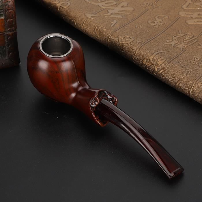 Tbest Ensemble fumeurs Pipe à fumer, ensemble de fumer en résine rouge ...