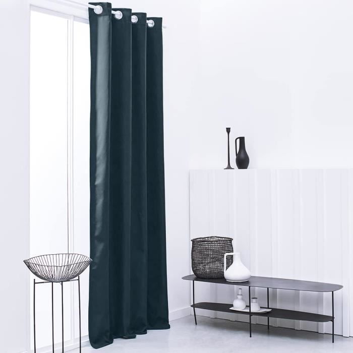 Rideau Isolant Thermique 140X240 Uni Essential Paon[W11495] - Cdiscount ...