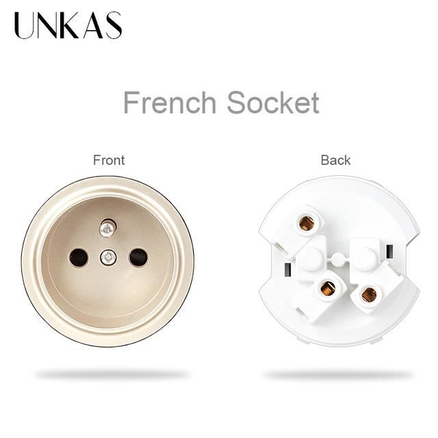 Prise,French Socket--interrupteur double USB, combinaison libre, 1-2-3 ...