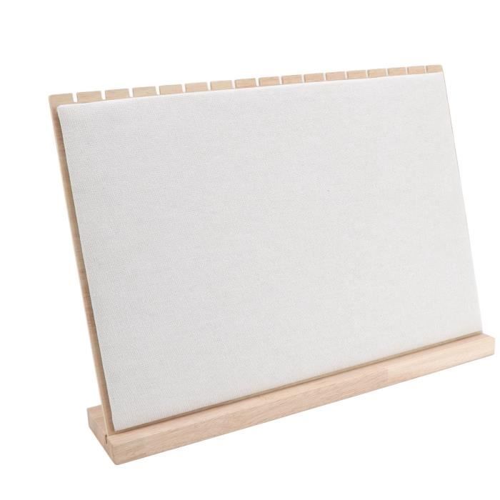 Zerone porte-collier Présentoir de bijoux en bois 16 fentes détachable ...