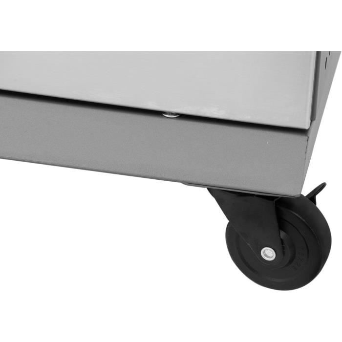 COOKING BOX Barbecue à gaz BRISBANE - Cuisine inox - 142x57x112 cm ...