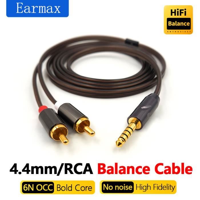 2.5mm Balance 50cm-RCA Audio équilibré à 2 prises RCA, utilisé pour ...