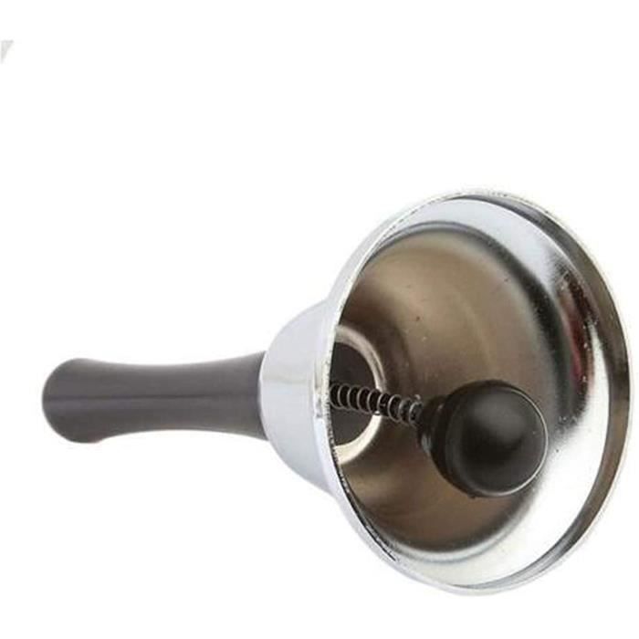 QQWA Cloche à Main en métal Cloche de Service Cloche en Or Cloche à ...