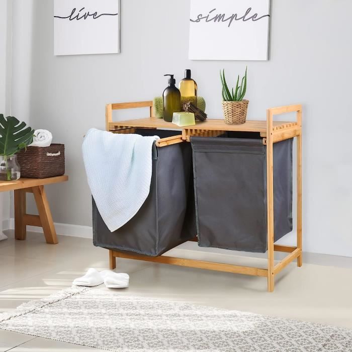 Meuble Panier A Linge Coulissant