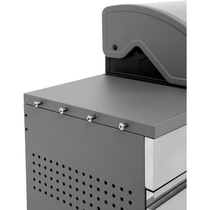 COOKING BOX Barbecue à gaz BRISBANE - Cuisine inox - 142x57x112 cm ...